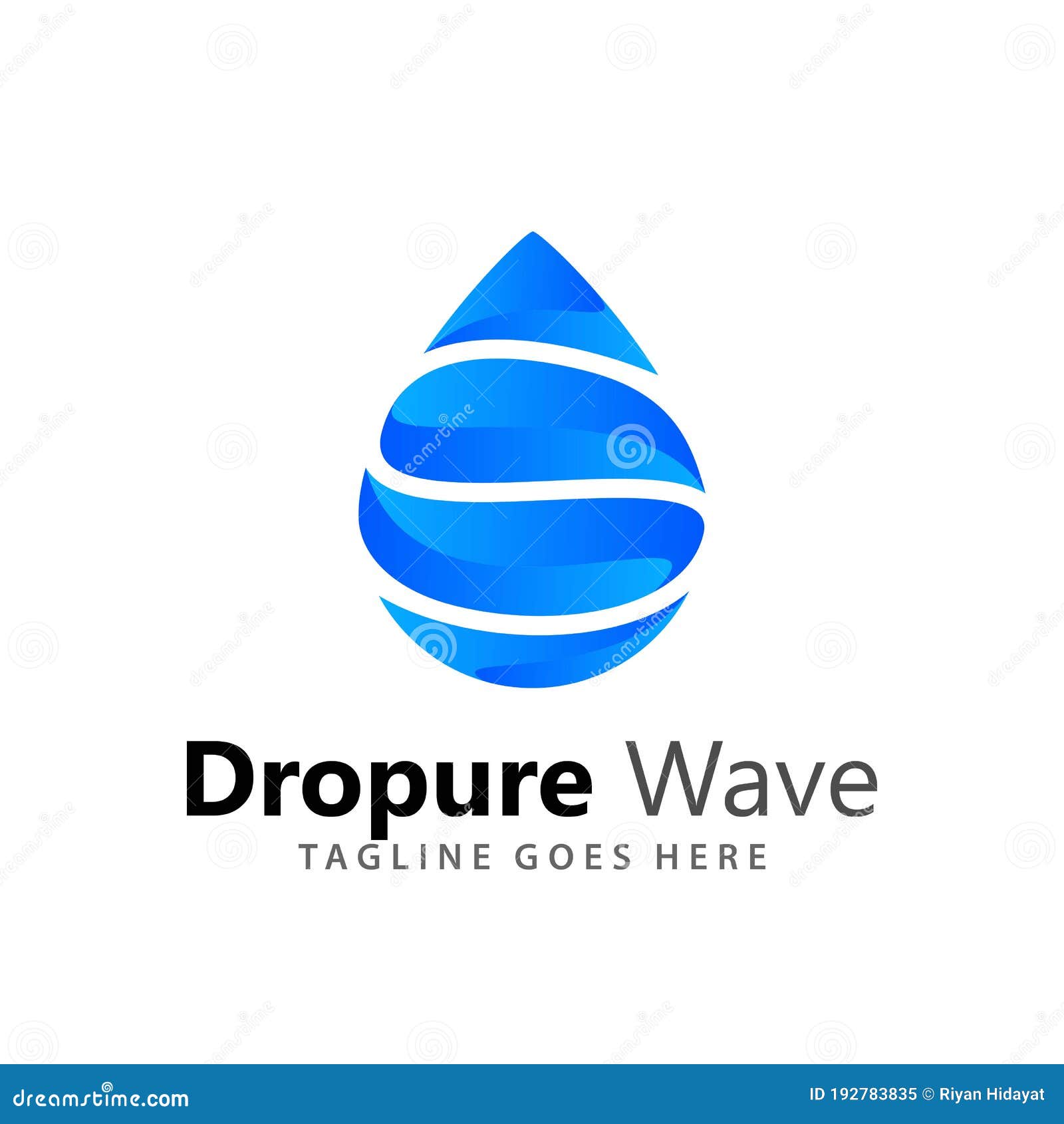 Abstract Drop Wave Logos Design Vector Illustration Template Stock Vector - Illustration of ...