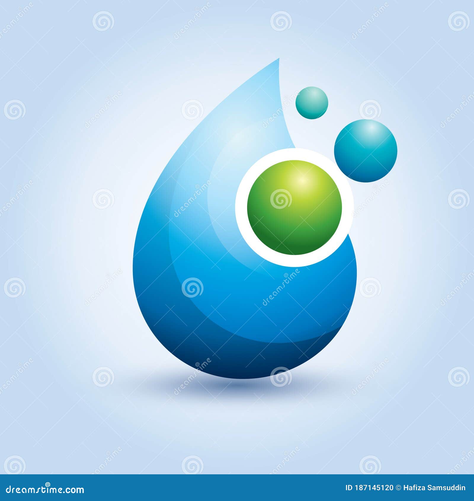 Abstract Droplet Icon. Vector Illustration Decorative Design Stock ...