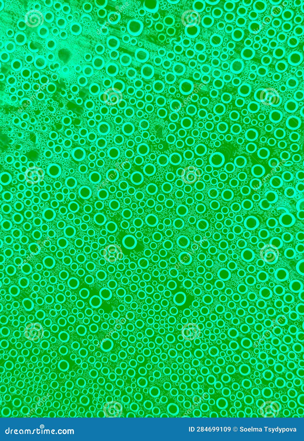 Abstract Drops on the Surface of Transparent Plastic. Smooth Small ...