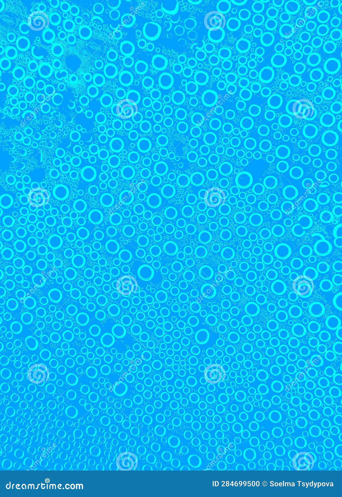 Abstract Drops on the Surface of Transparent Plastic. Smooth Small ...