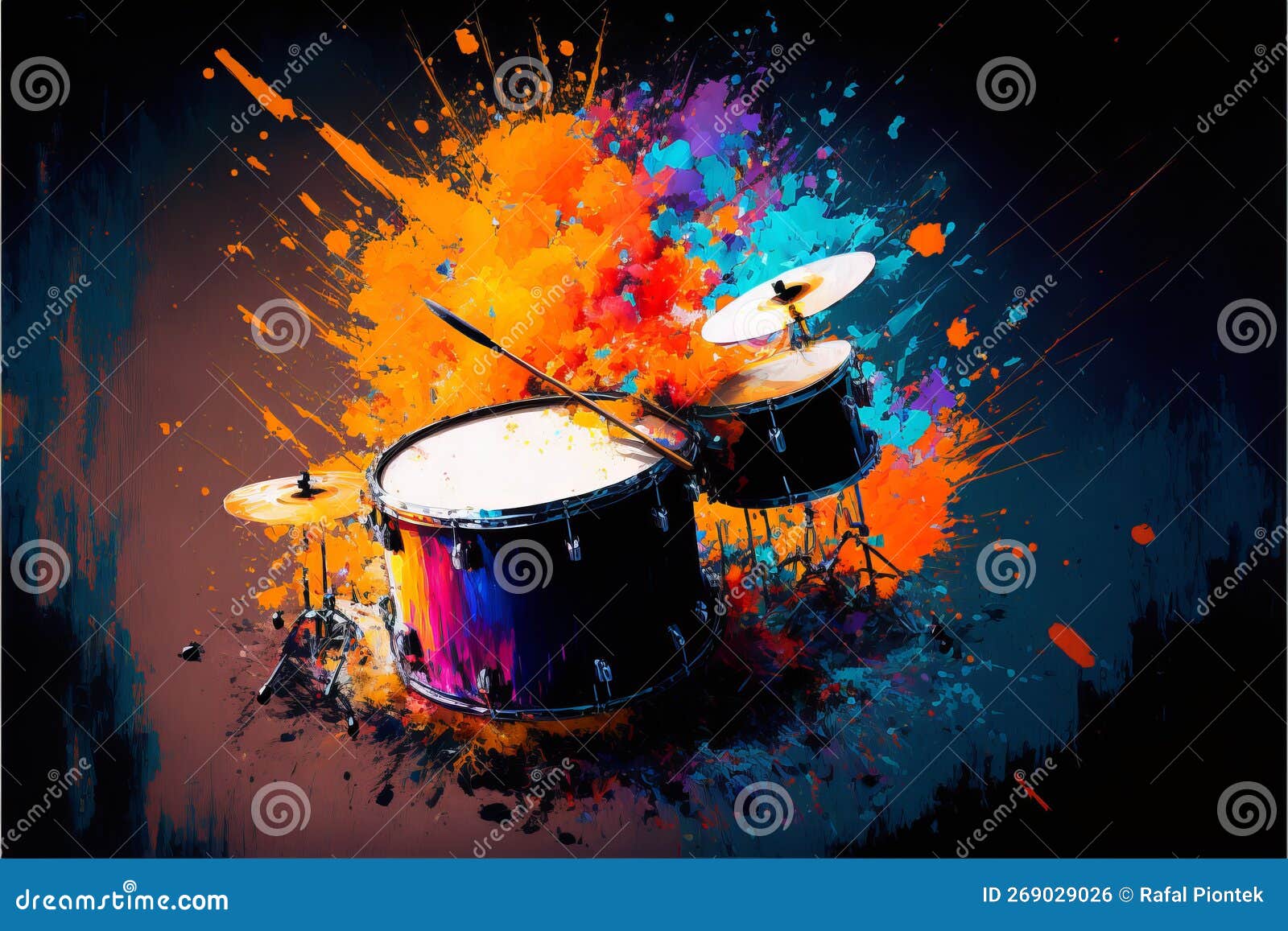 Abstract Drums. Generative AI Stock Photo - Image of drum, drummer ...