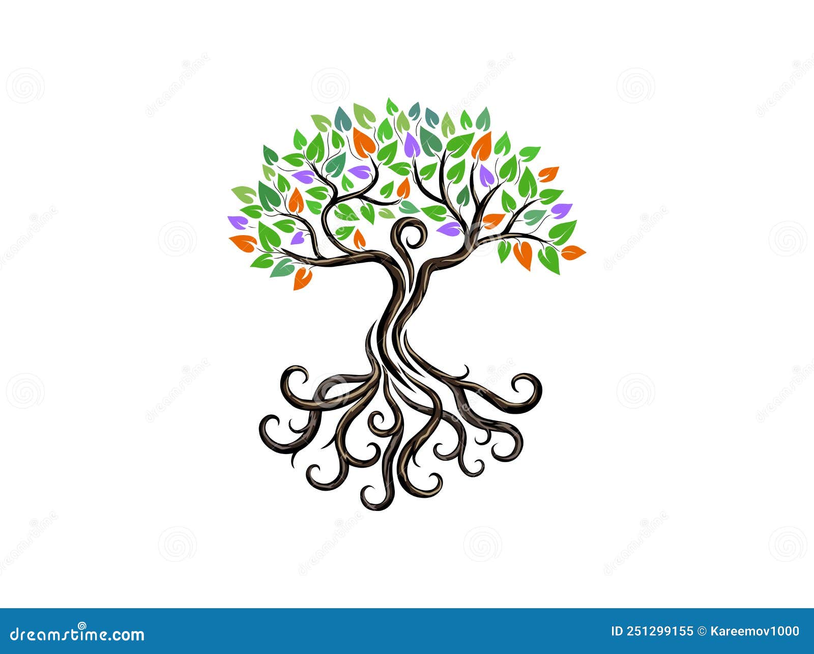 Dryad Tree Vector Illustrations | CartoonDealer.com #255612984