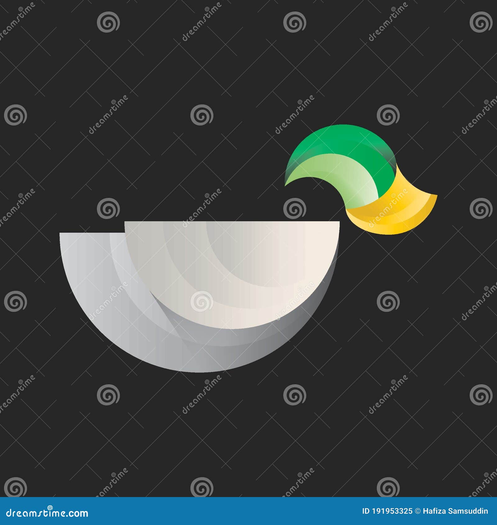 Abstract Duck. Outline. Silhouette Cartoon Vector | CartoonDealer.com ...