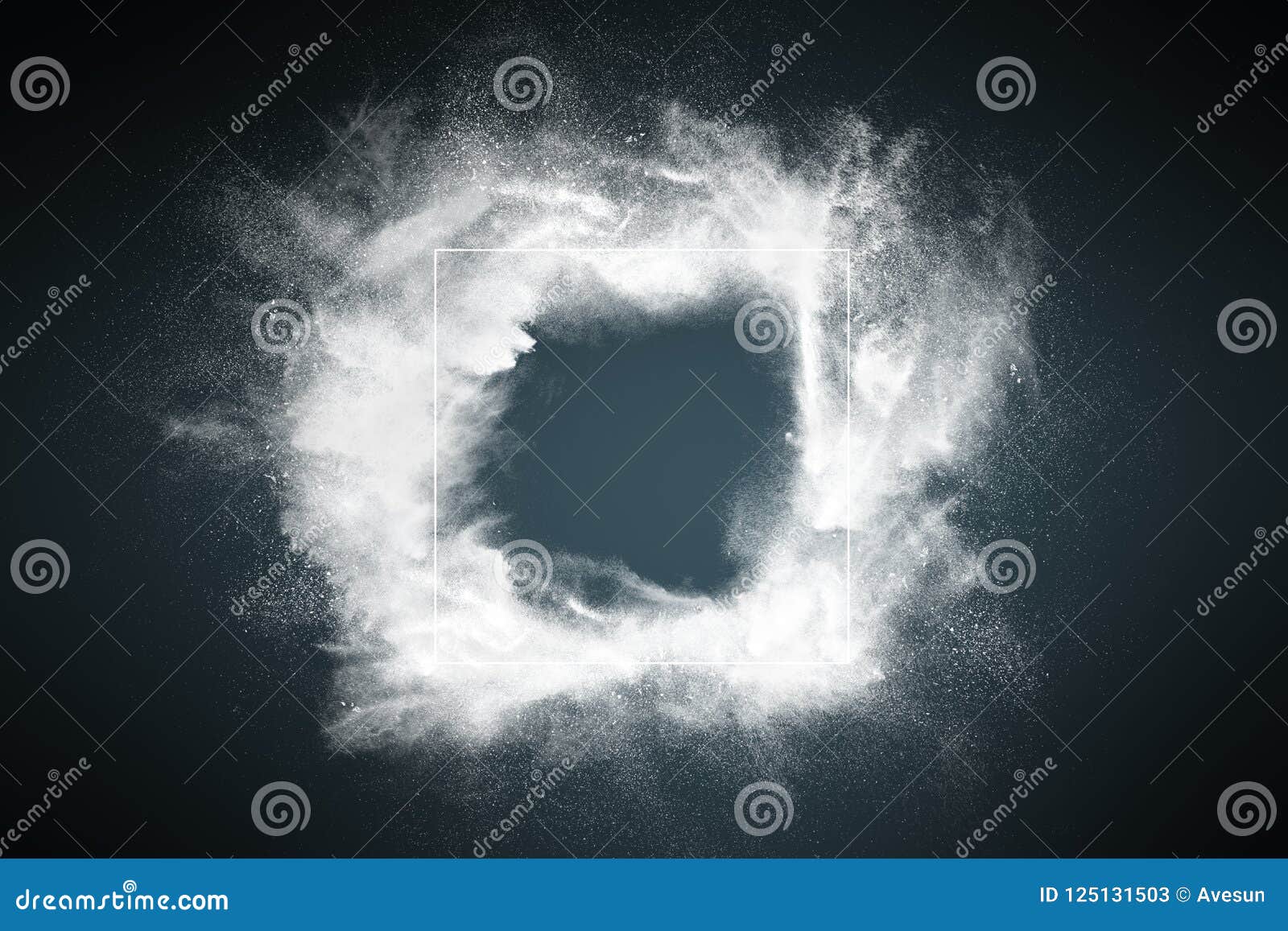 Abstract Dust Explosion Frame Background Stock Image - Image of ...