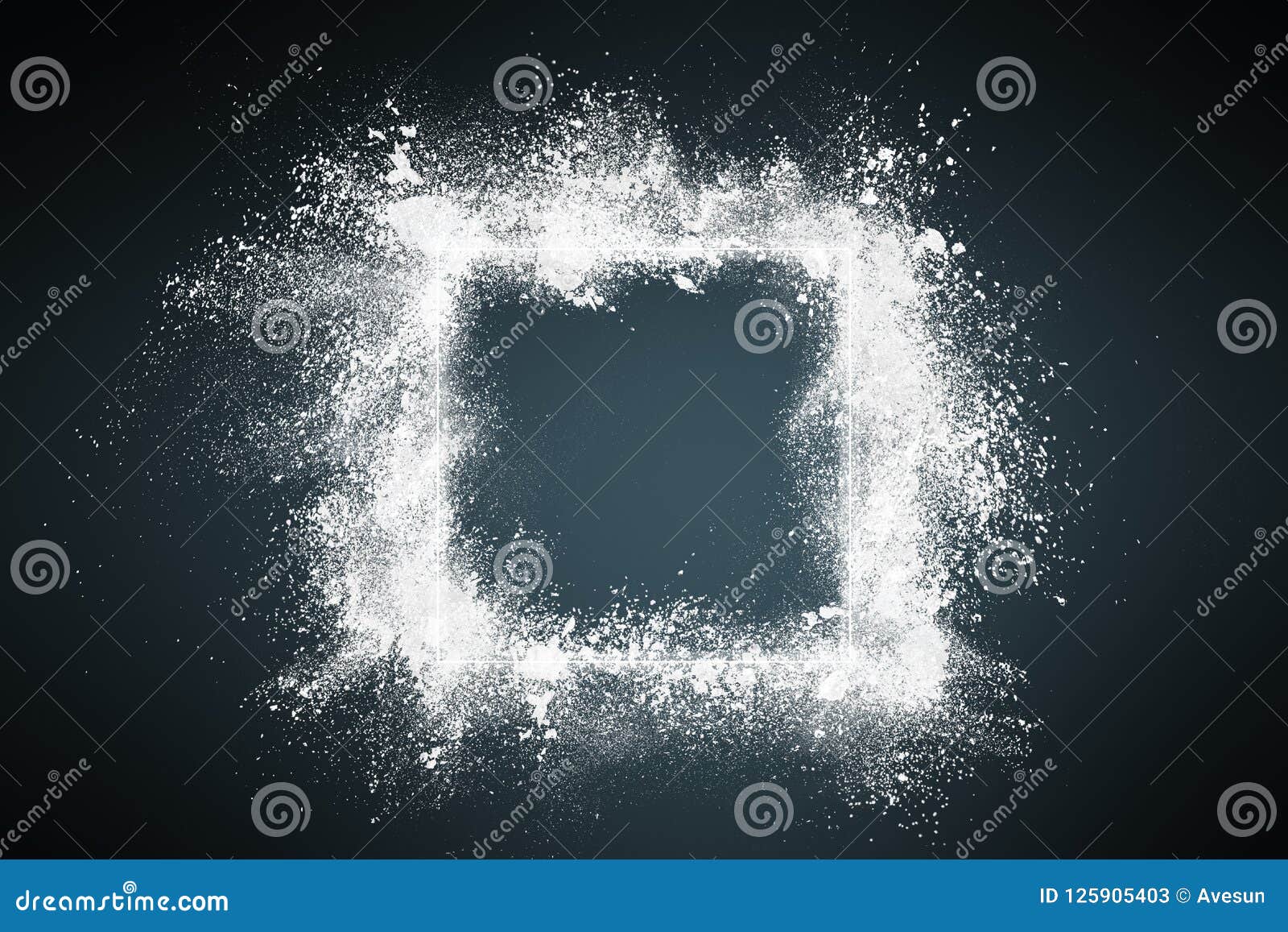 Abstract Dust Explosion Frame Background Stock Image - Image of border ...