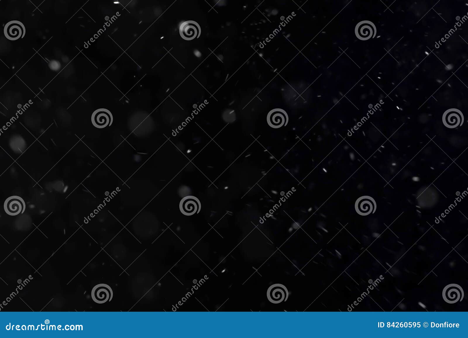 Abstract Dust Fog Particles Movement on Black Dark Background Overlay ...