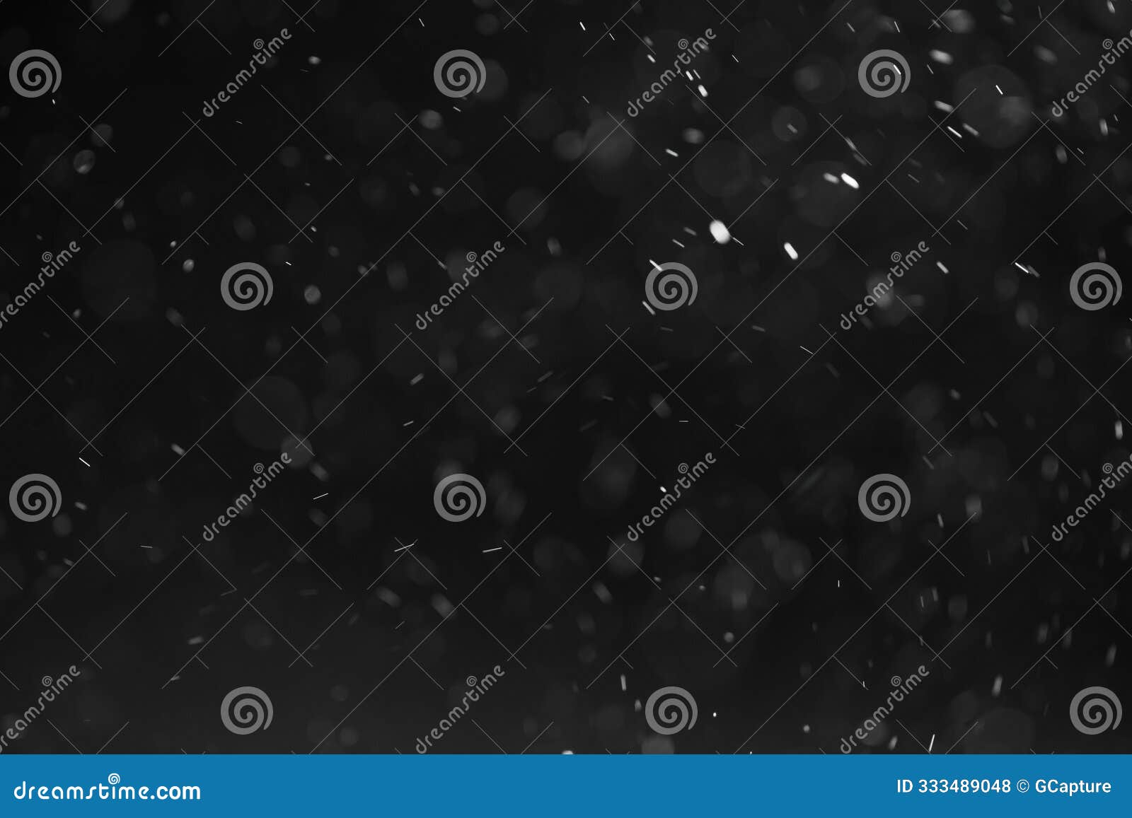 Abstract Dust Particles Over Black Background for Overlay Stock Photo ...