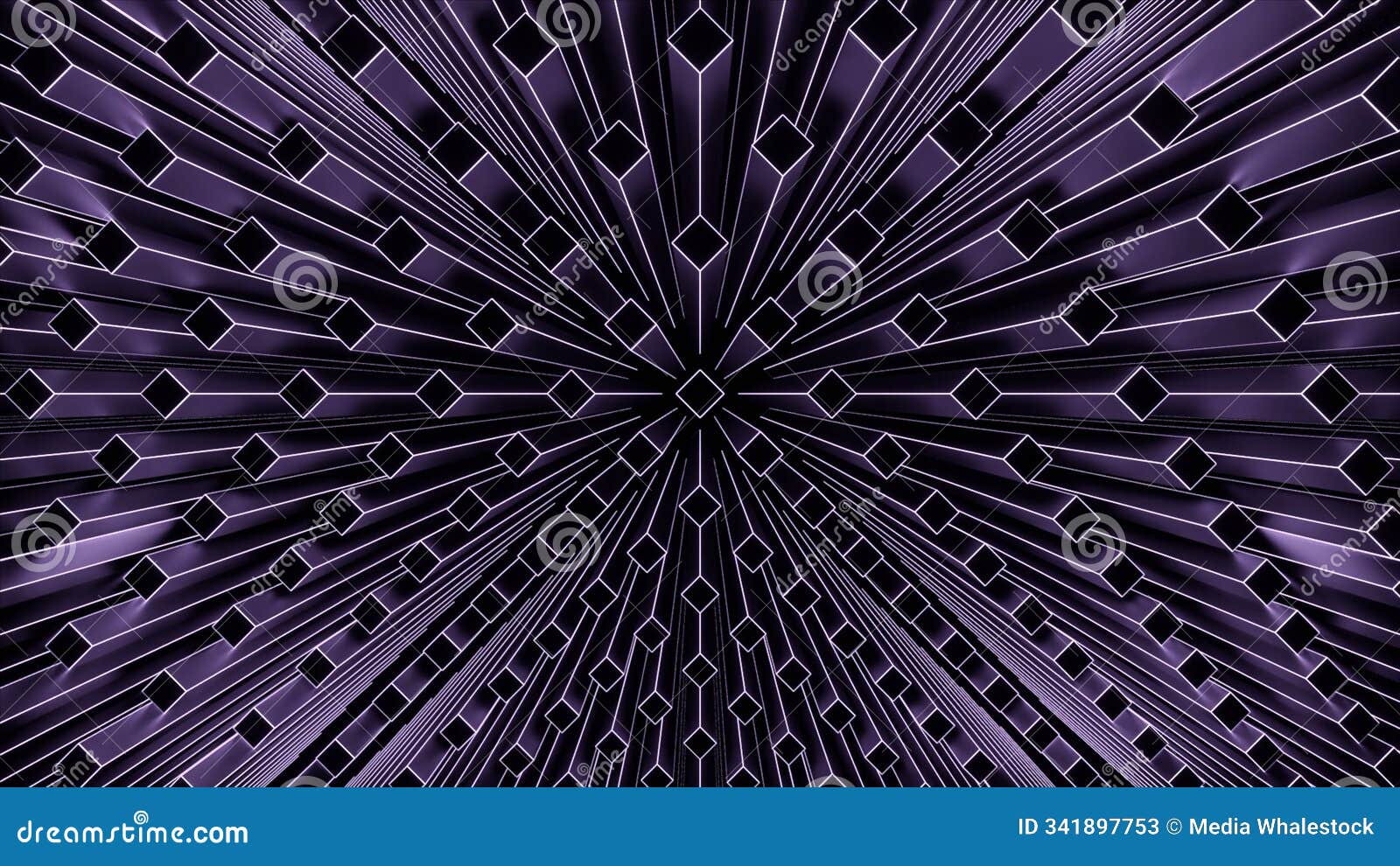 Abstract Dynamic Animated Wave Moving Structure of Colorful Columns or ...