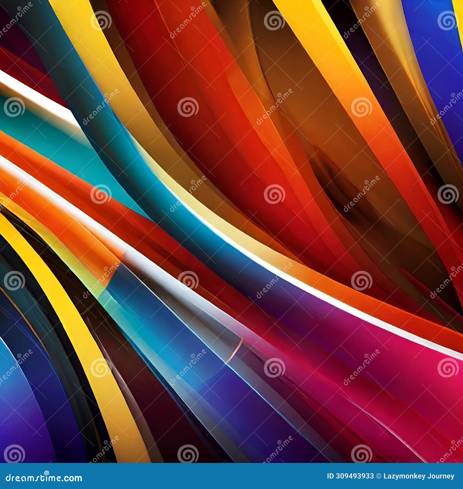 Abstract Dynamic and Associative Color Composition of Lines Stock ...