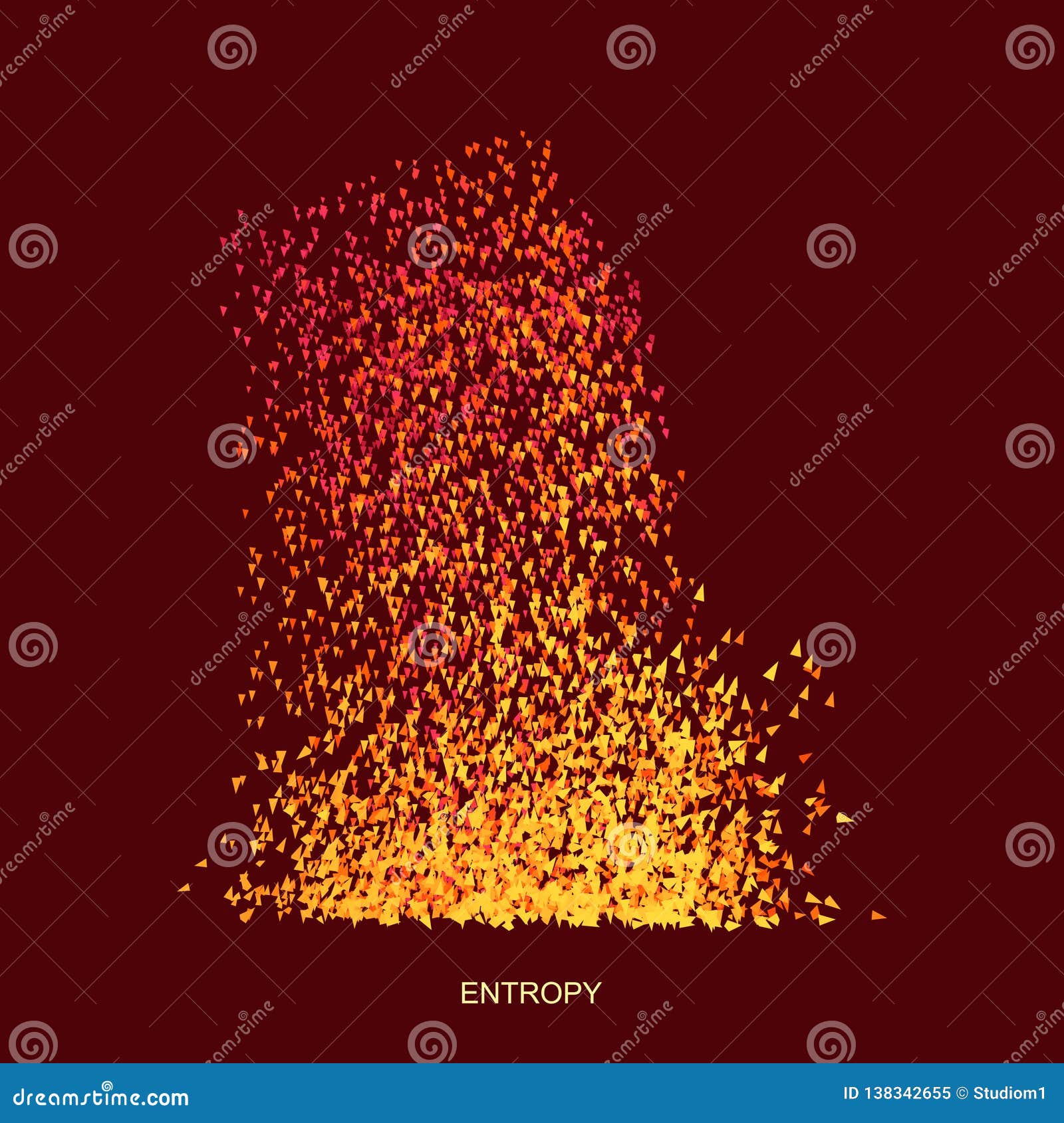 Abstract Dynamic Background Array With Dynamic Emitted Particles