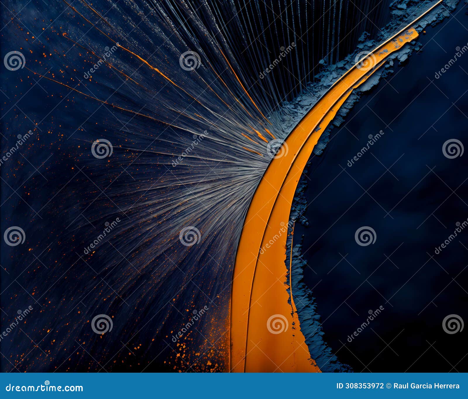 Abstract Dynamic Dispersion Effect Background for Texture. Blue and ...