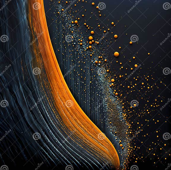 Abstract Dynamic Dispersion Effect Background for Texture. Blue and ...