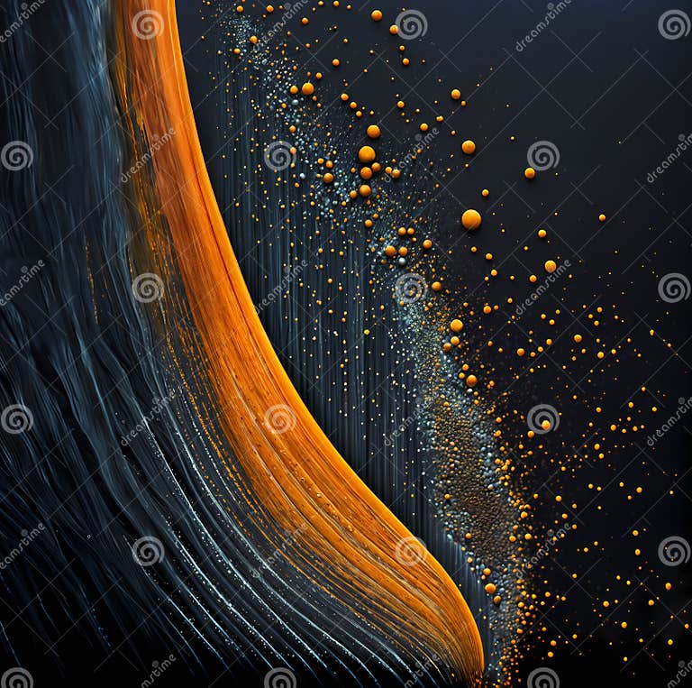 Abstract Dynamic Dispersion Effect Background for Texture. Blue and ...