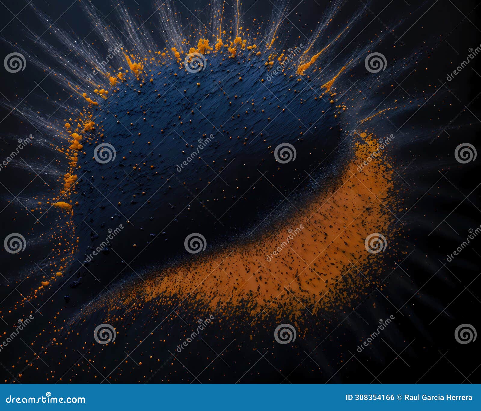 Abstract Dynamic Dispersion Effect Background for Texture. Blue and ...
