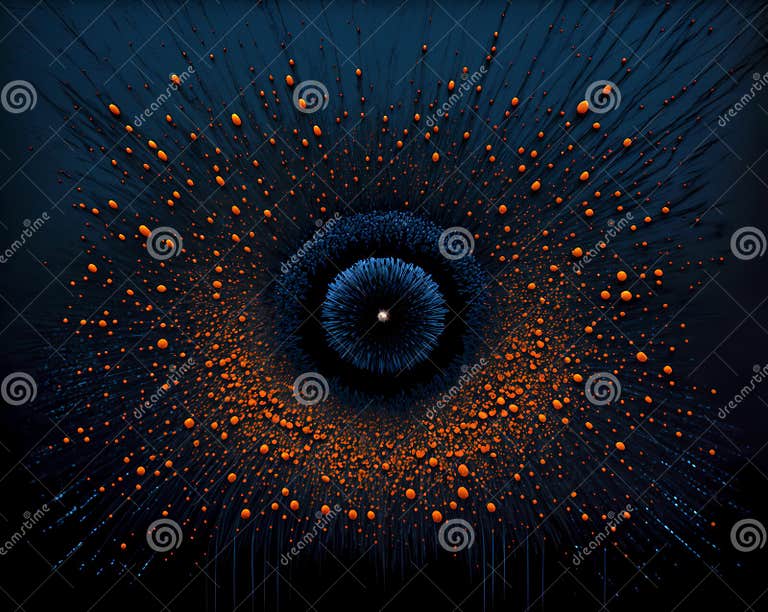 Abstract Dynamic Dispersion Effect Background for Texture. Blue and ...