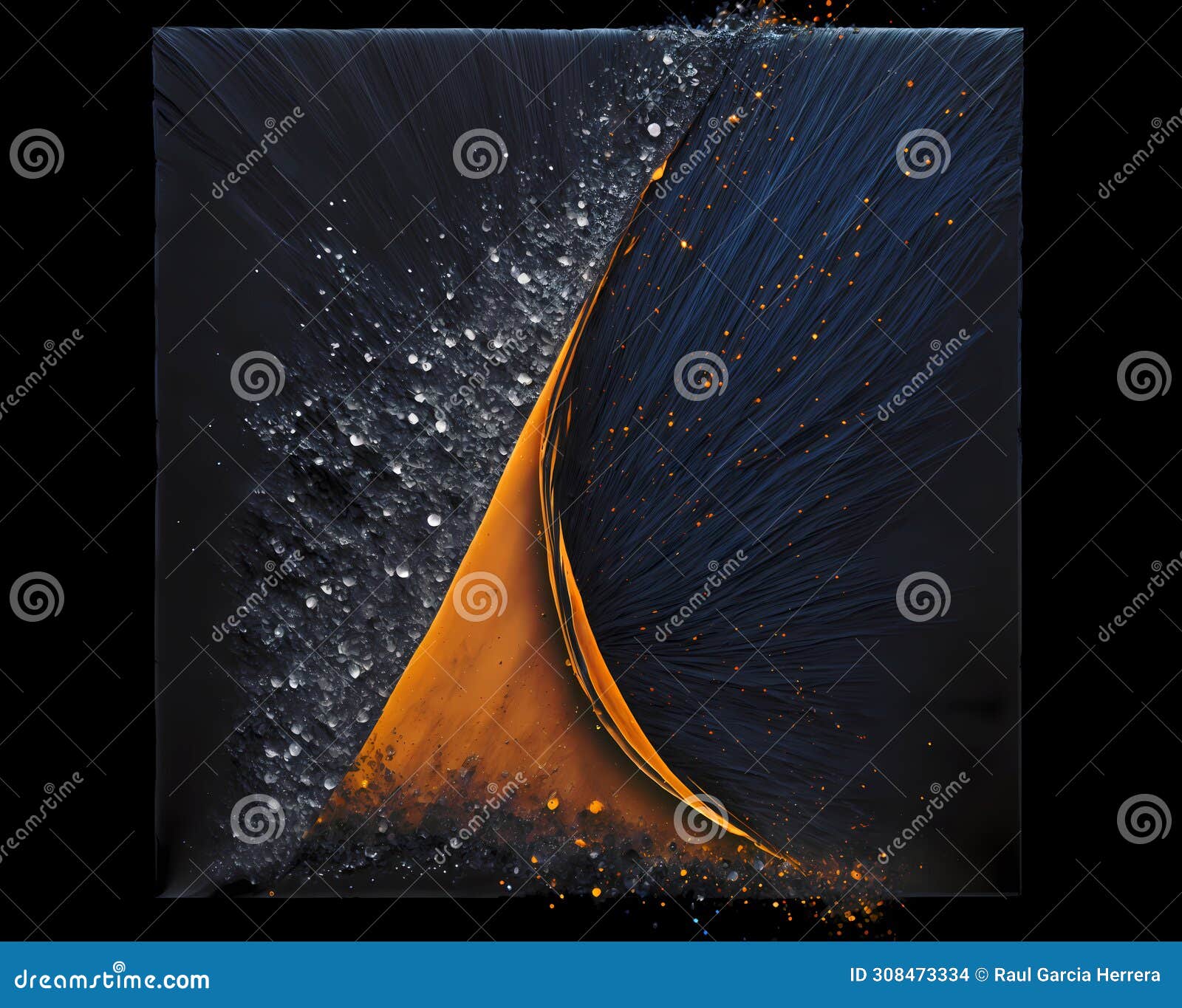 Abstract Dynamic Dispersion Effect Background for Texture. Blue and ...