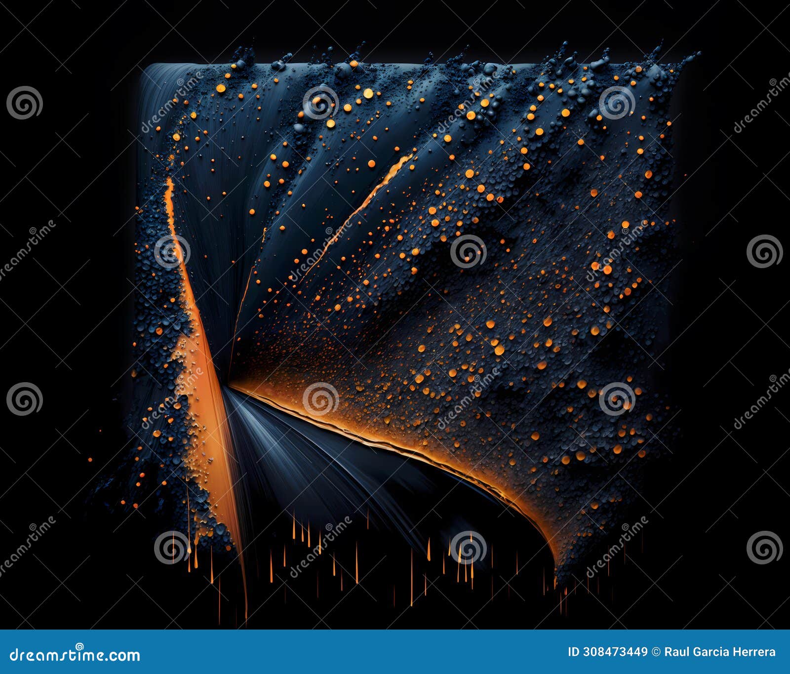 Abstract Dynamic Dispersion Effect Background for Texture. Blue and ...