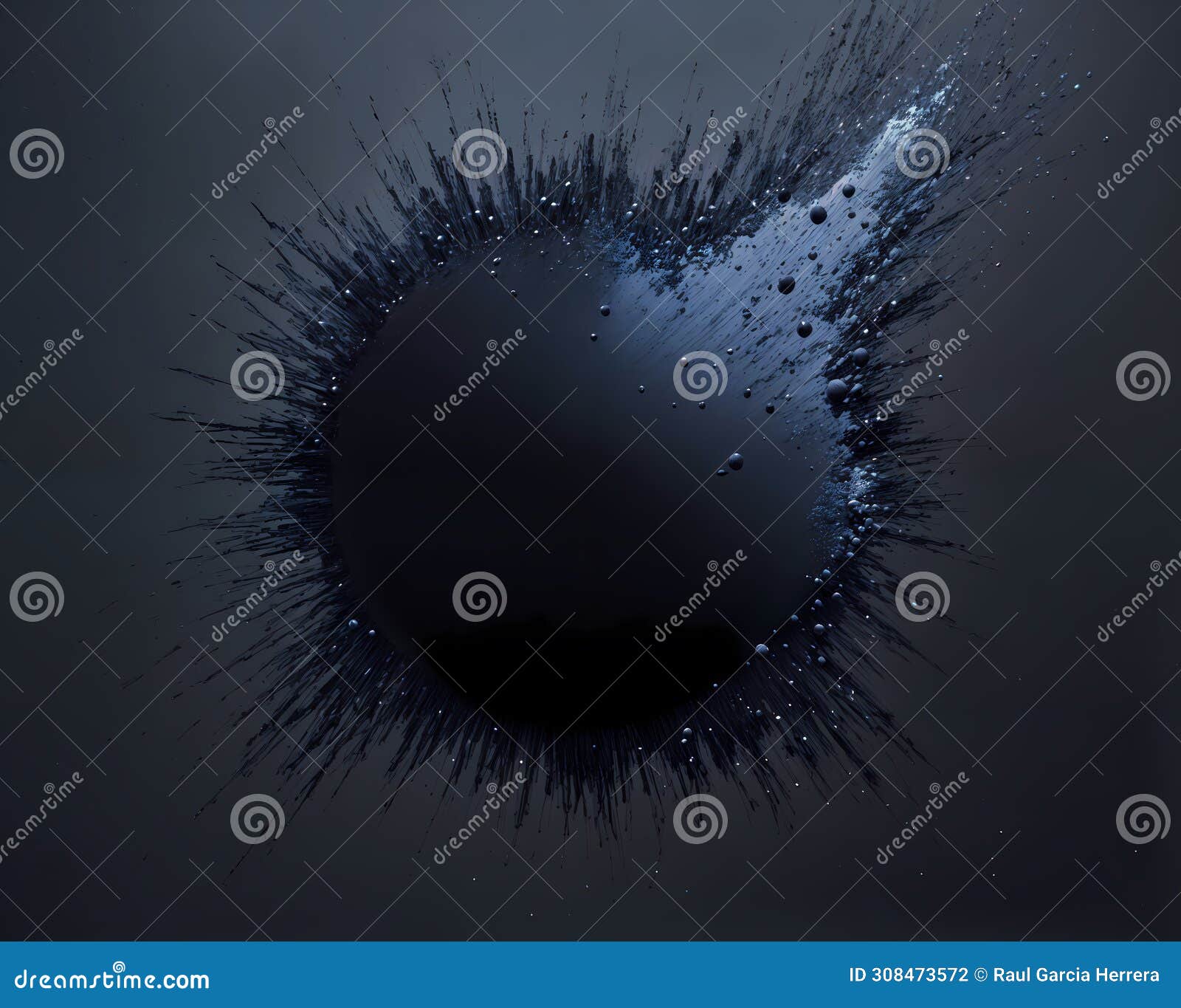 Abstract Dynamic Dispersion Effect Background for Texture. Blue ...