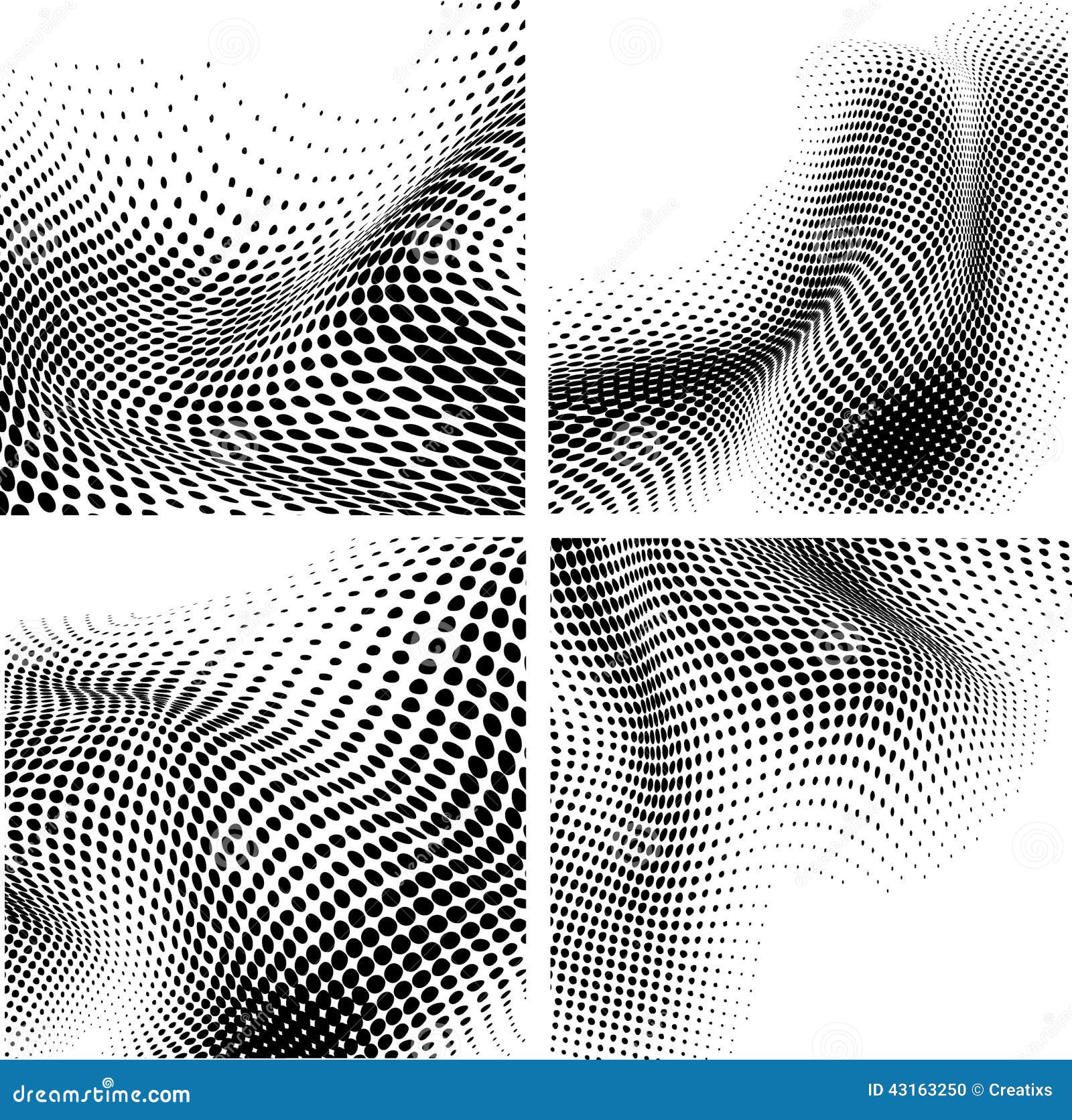 Abstract dynamic dots stock vector. Illustration of motion - 43163250