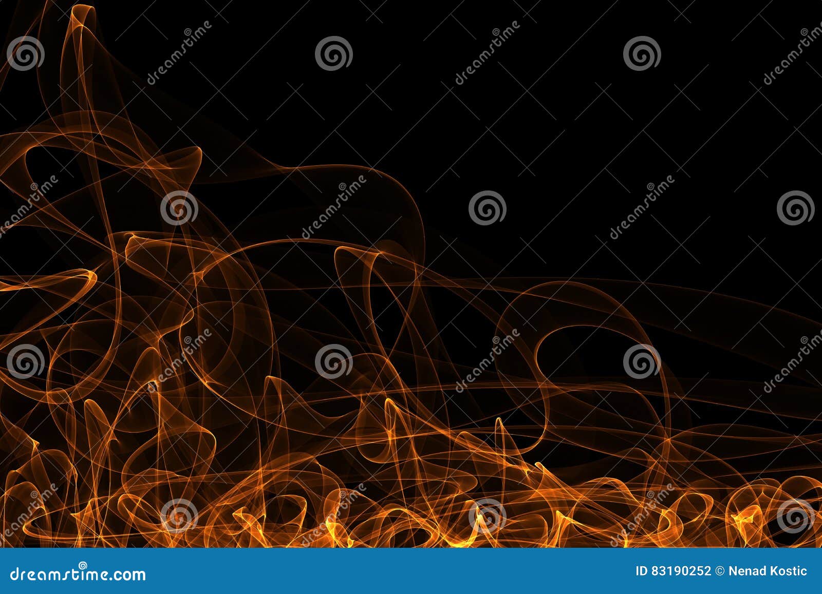 Abstract Dynamic Flame Lines Background Stock Illustration ...