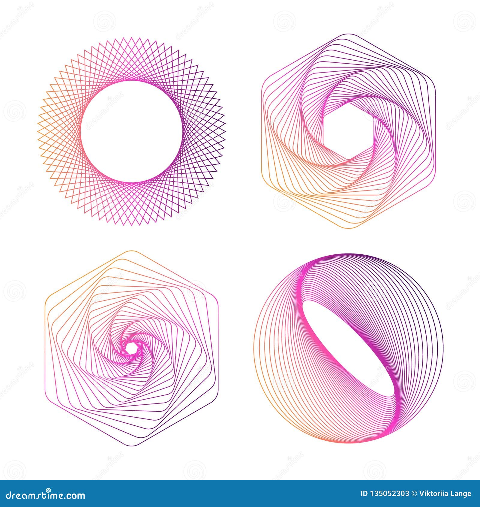 Abstract Dynamic Geometric Shapes Collection. Stock Vector ... Abstract Dynamic Geometric Shapes Collection. Stock Vector ...