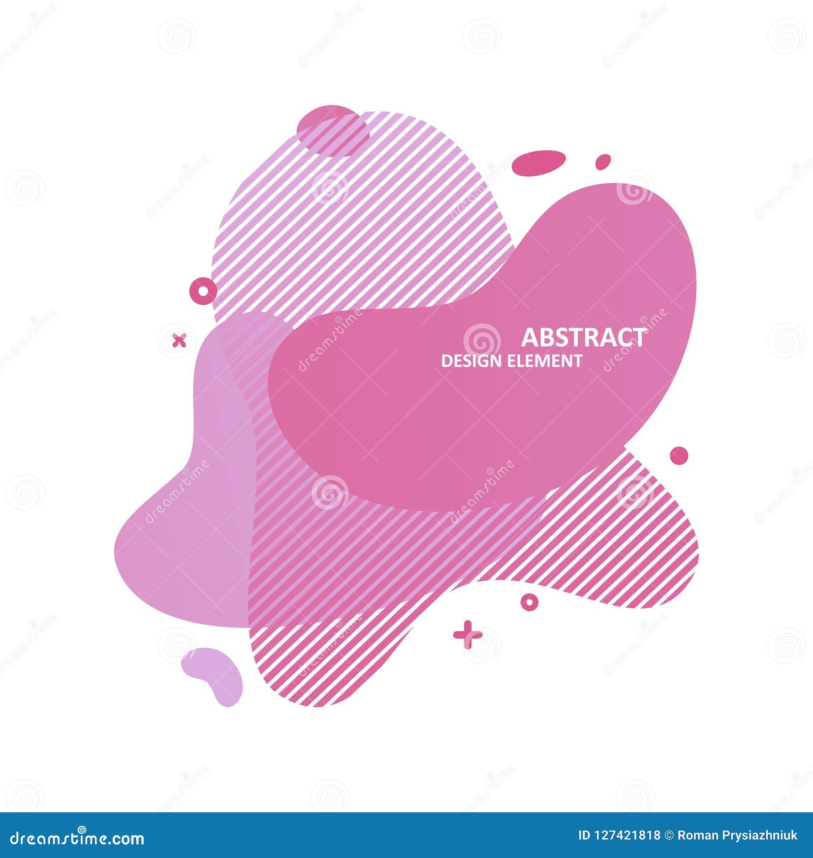 Abstract Dynamic Graphic Elements. Composition with Gradient Liquid ...