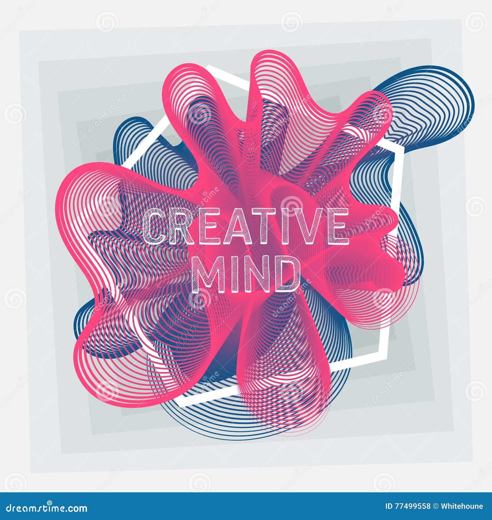 Creative mind concept stock illustration. Illustration of poster - 77499558