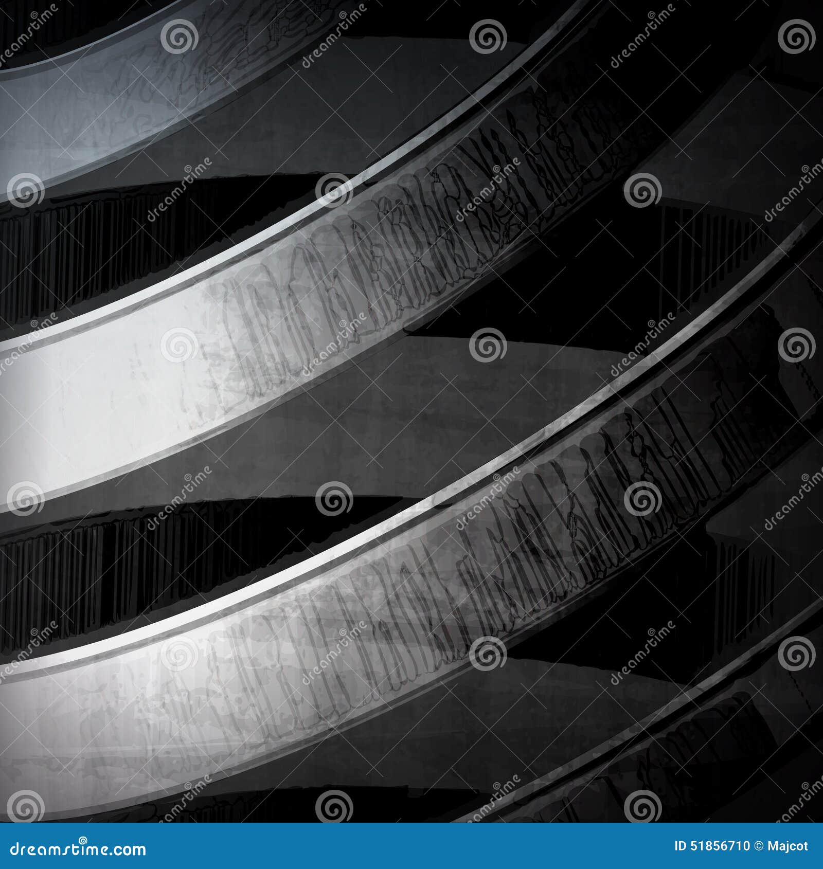 Abstract dynamic metal stock vector. Illustration of plate - 51856710