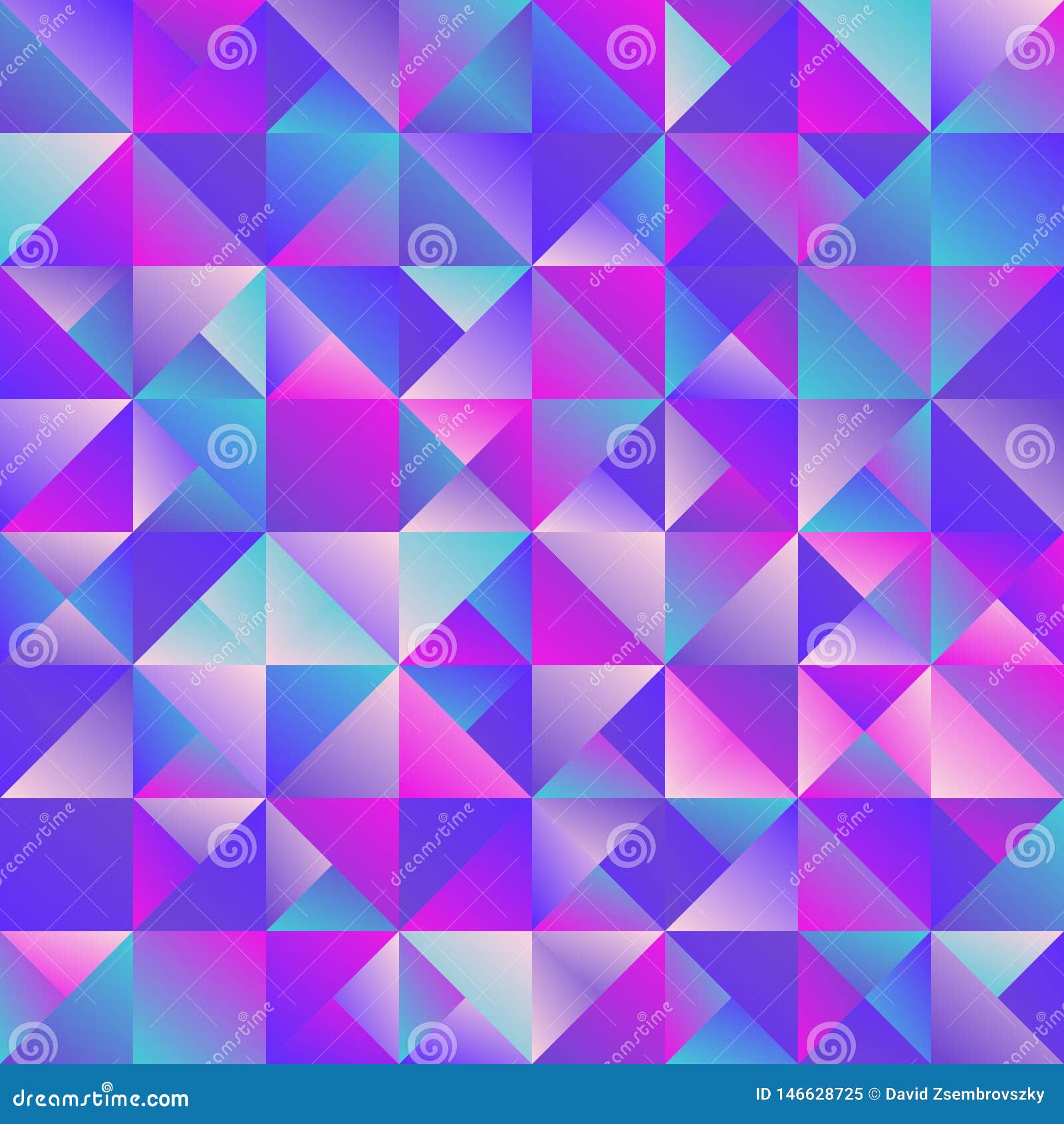 Abstract Dynamic Multicolor Gradient Triangle Mosaic Background Stock ...