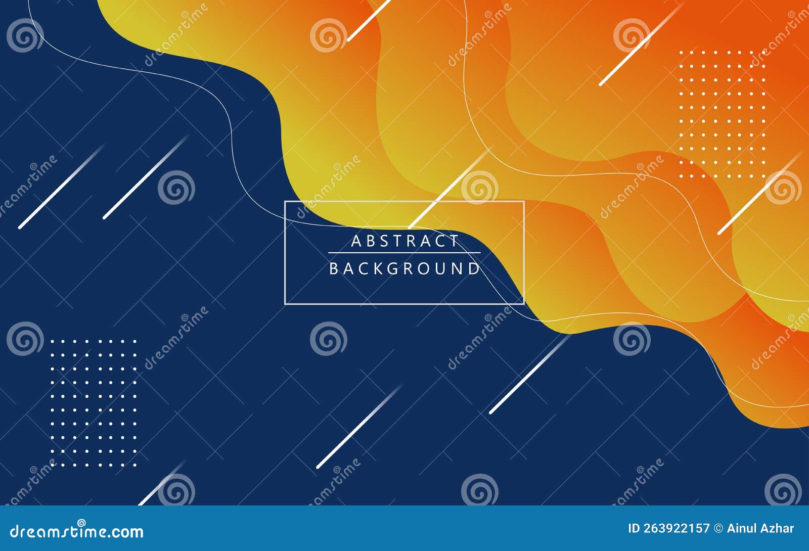 Abstract Dynamic Navy Blue Orange Gradient Fluid Shape Background ...