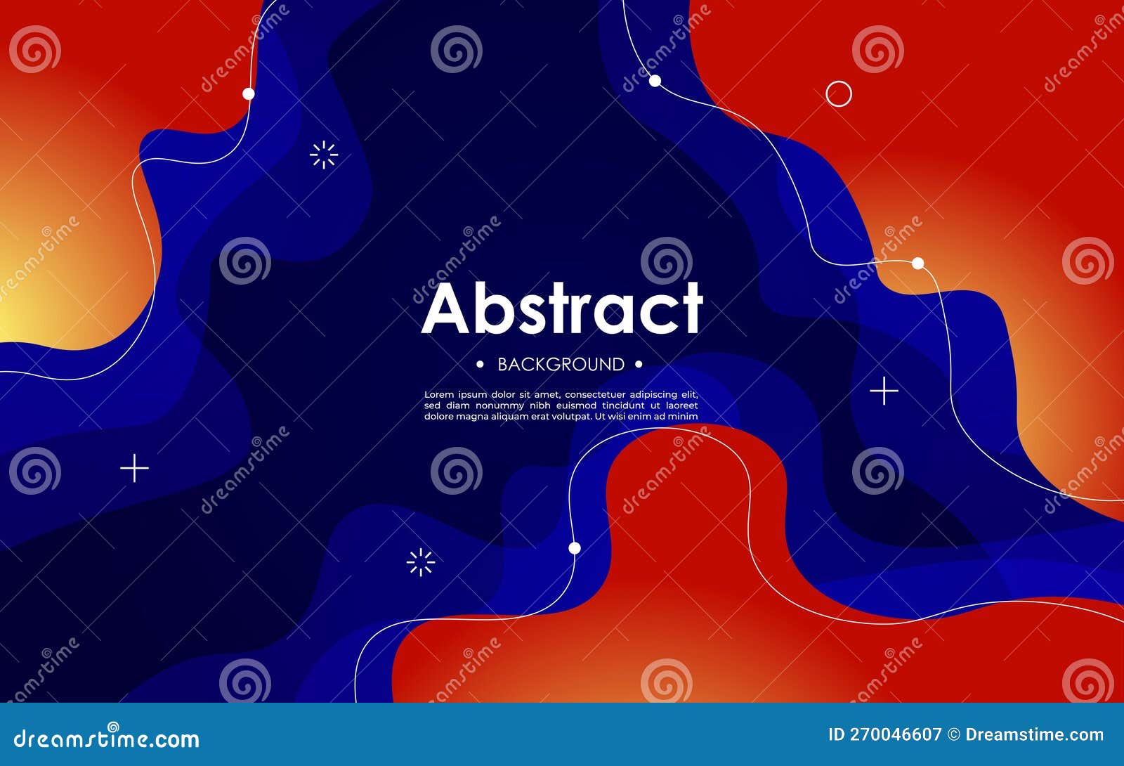 Abstract Dynamic Navy Blue Orange Gradient Fluid Shape Background ...