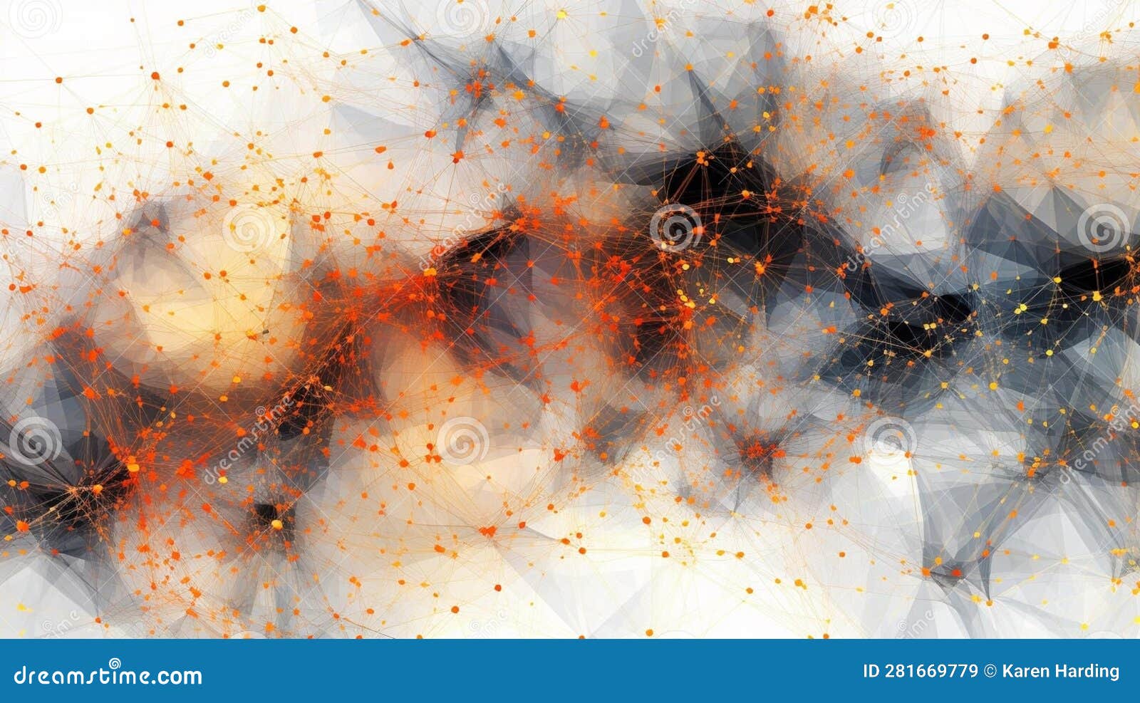 Abstract Dynamic Network Design Stock Illustration - Illustration of ...