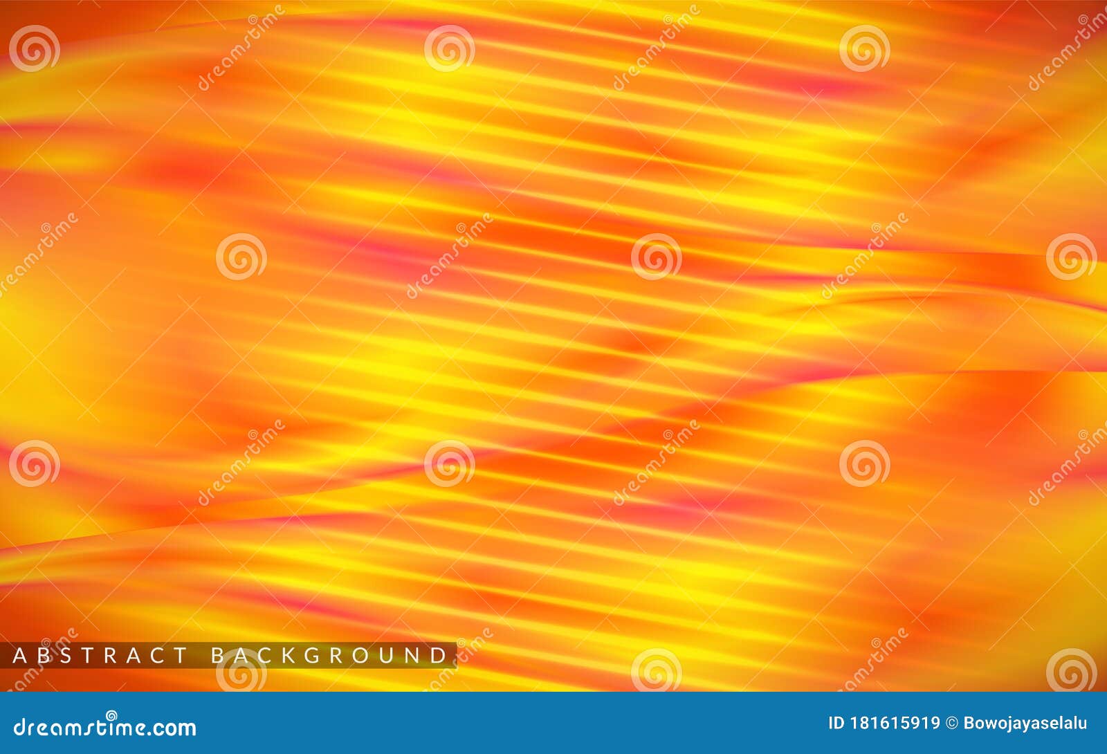 Abstract Dynamic Orange Colorful Background Design Stock Vector ...