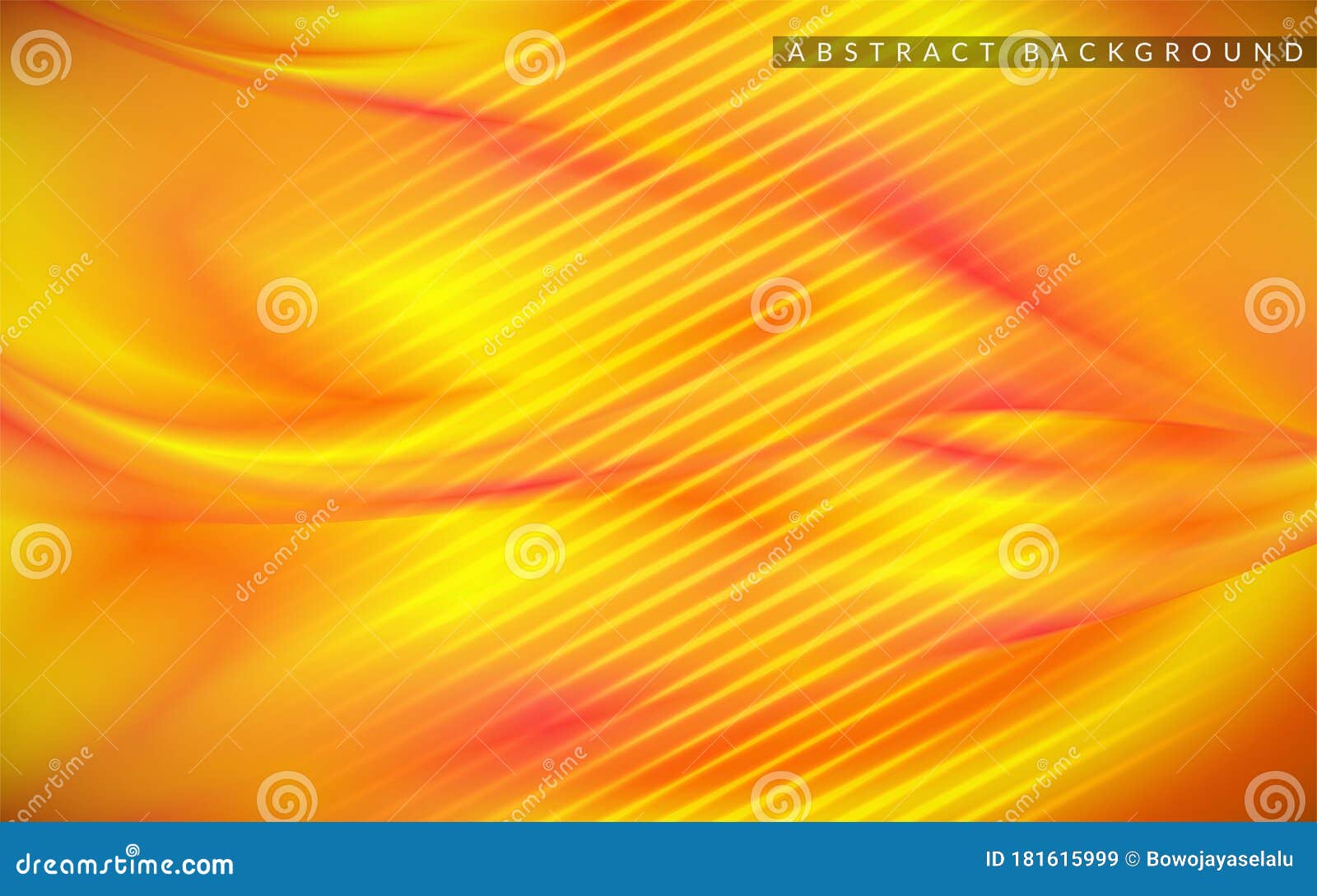 Abstract Dynamic Orange Colorful Background Design Stock Vector ...