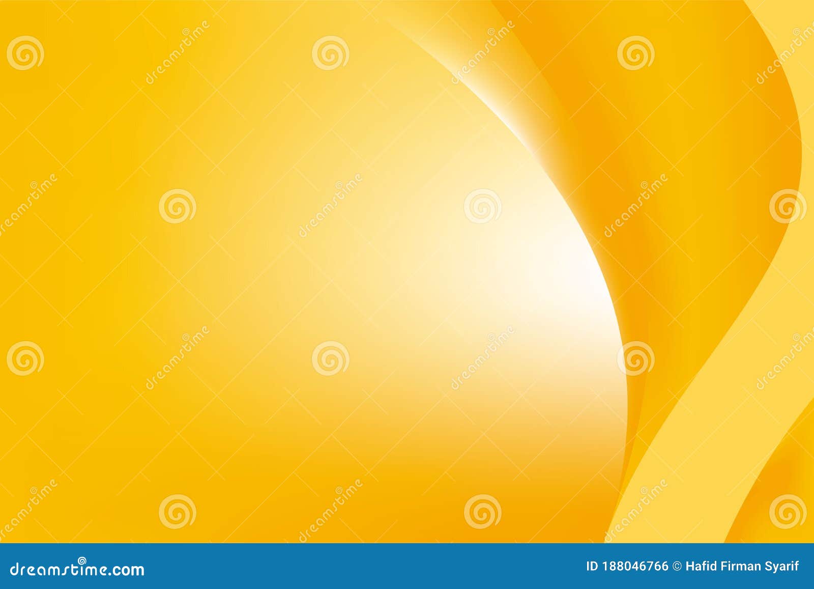 Orange Wavy Background Template Vector with Copy Space Stock Vector ...