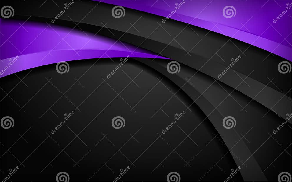 Abstract Dynamic Purple and Black Combination Background Design Stock ...