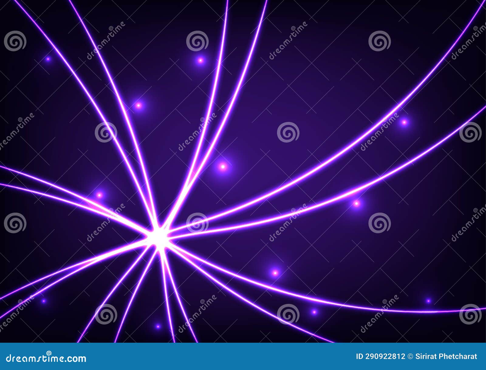 Abstract Dynamic Purple Light Line Spiral Wave Curve Flow Minimal ...
