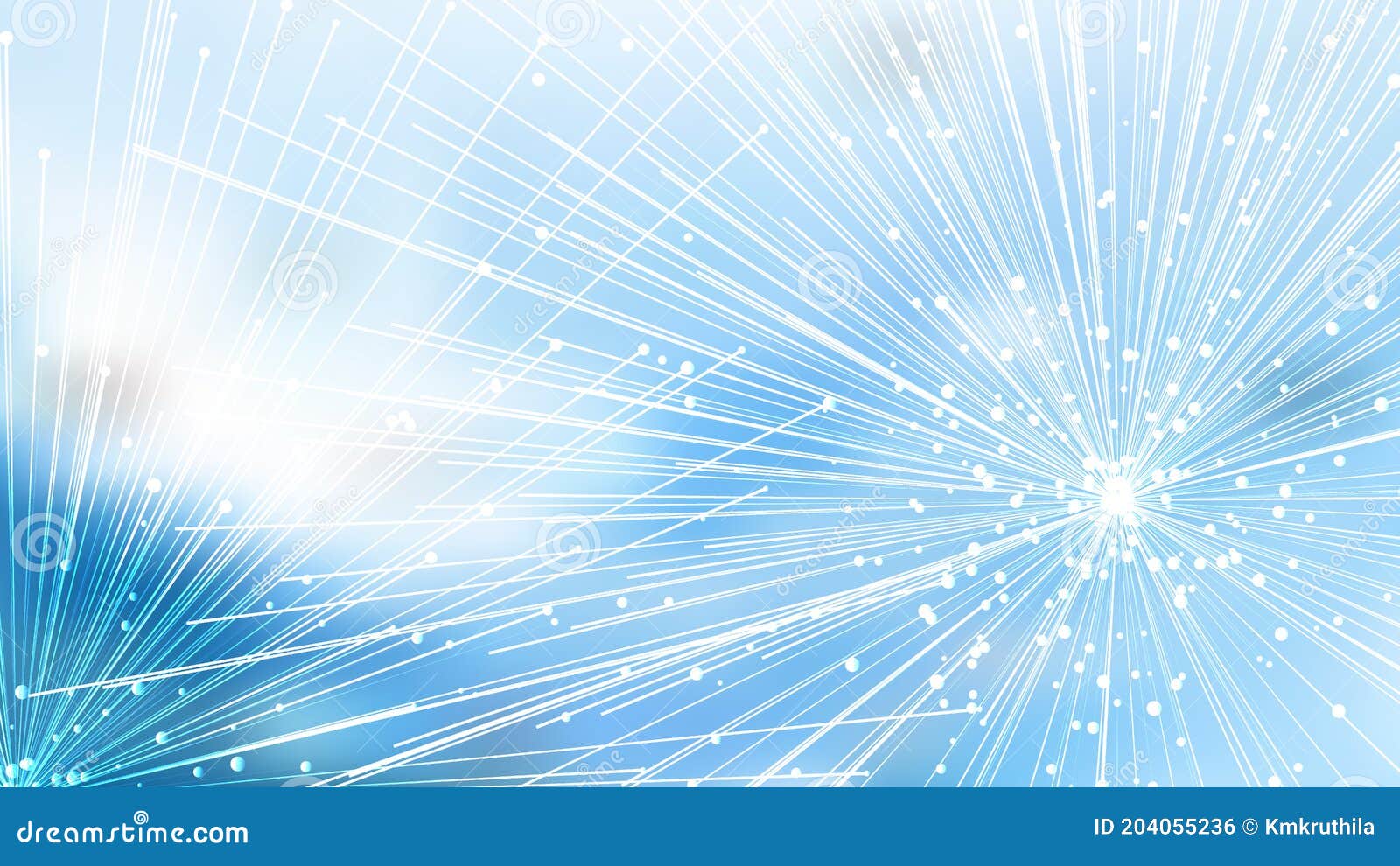 Abstract Dynamic Random Lines Blue and White Background Stock ...