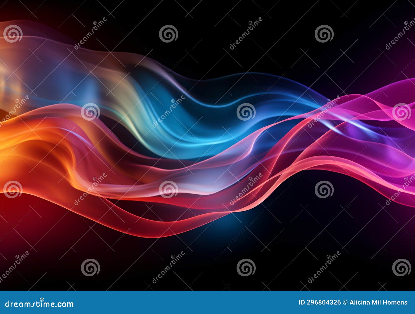 Abstract Dynamic Smoke Background. Design Concept Stock Illustration ...