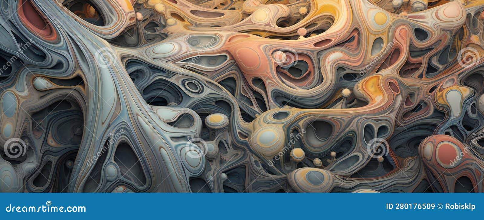 Surreal Fantasy Line Art Design Composition Stock Illustration ...