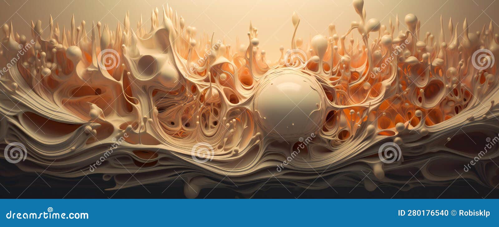 Surreal Fantasy Line Art Design Composition Stock Illustration ...