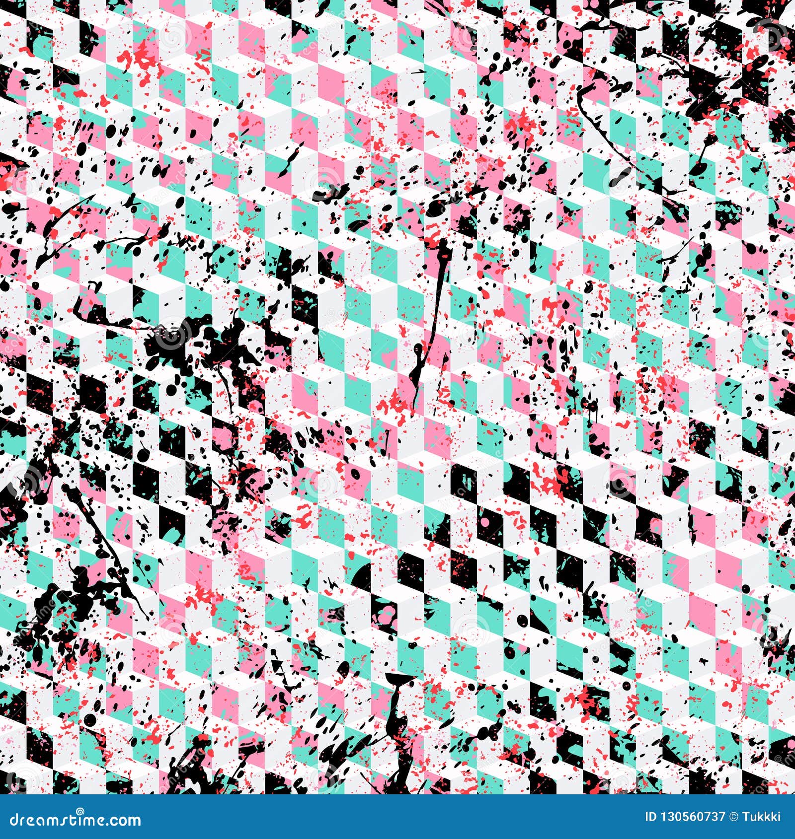 Abstract Dynamic Techno Background with Paint Splash and Splatter Stock ...