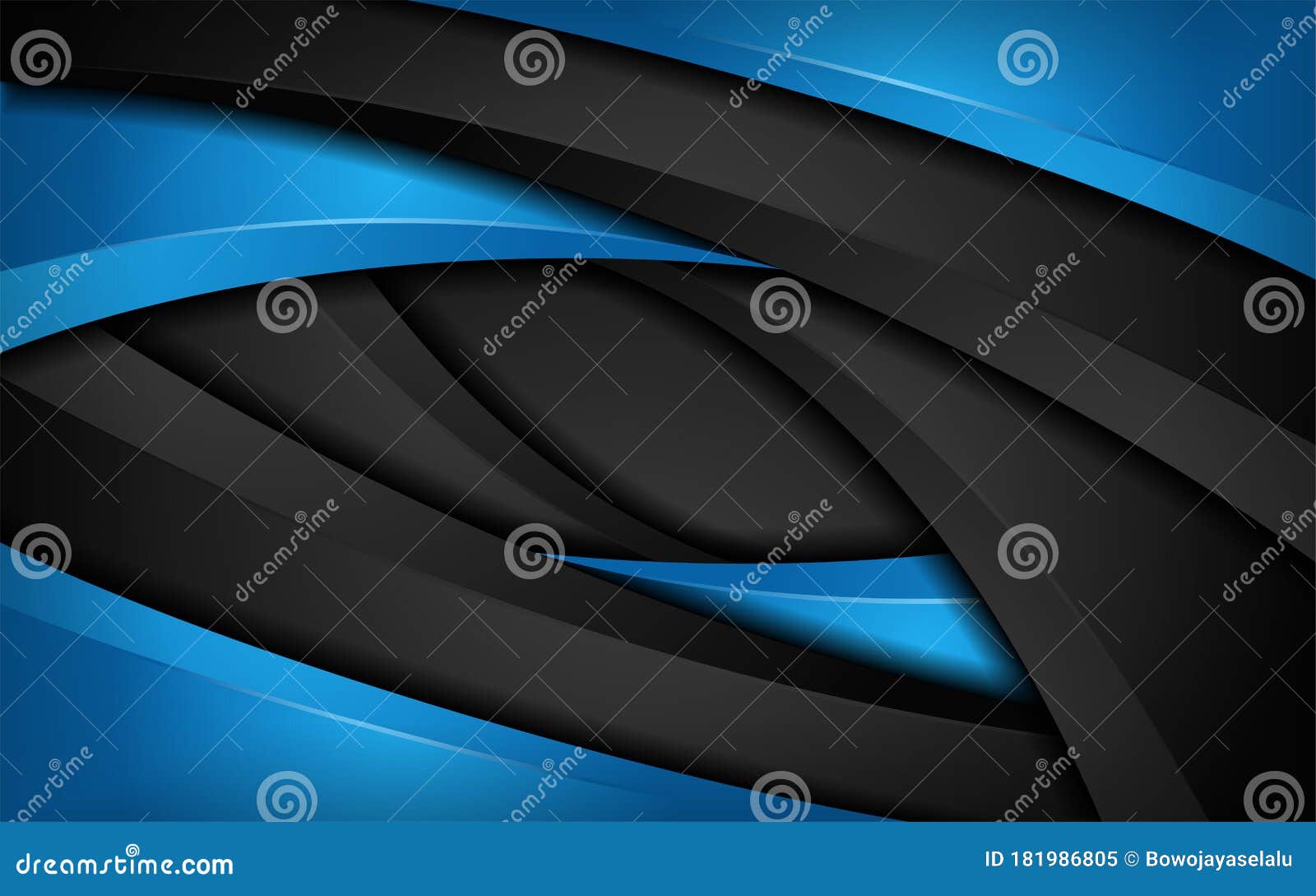 Abstract Dynamic Tribal Blue Modern Background Design Stock Vector ...