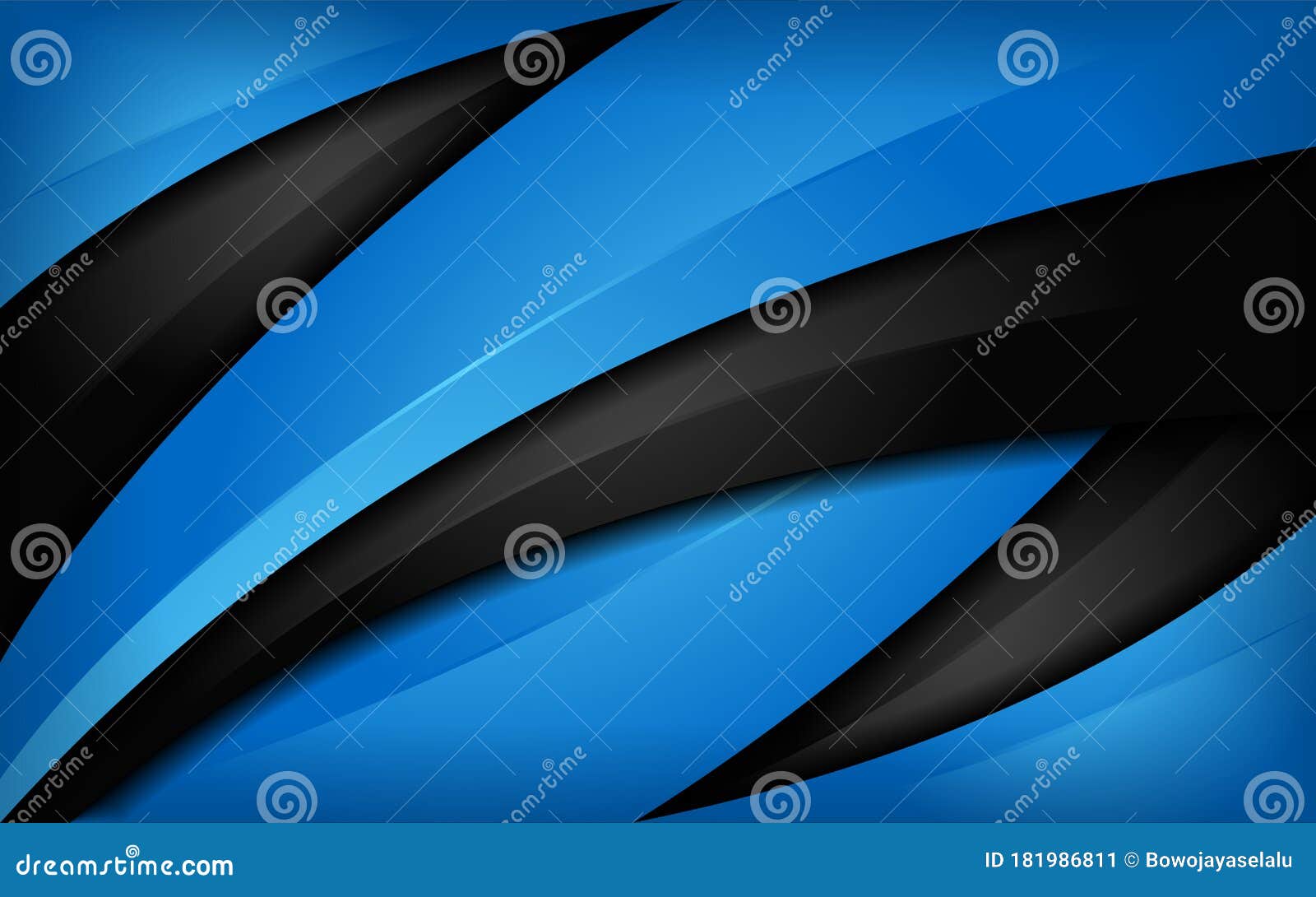 Abstract Dynamic Tribal Blue Modern Background Design Stock Vector ...