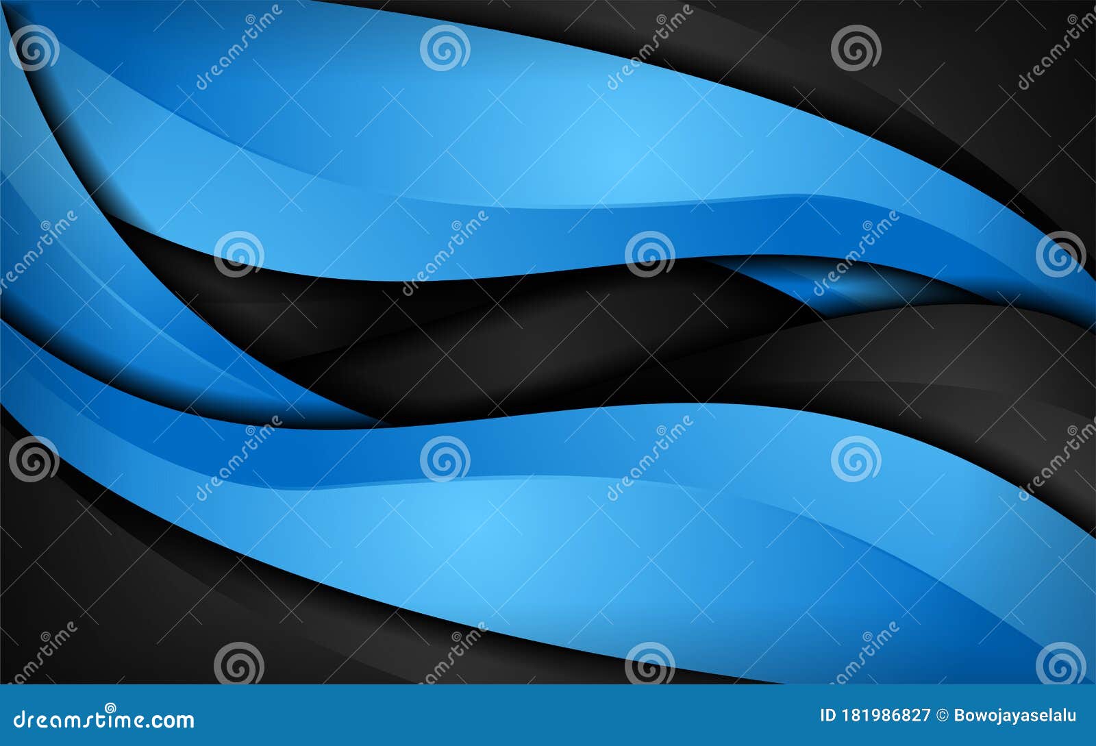 Abstract Dynamic Tribal Blue Modern Background Design Stock Vector ...