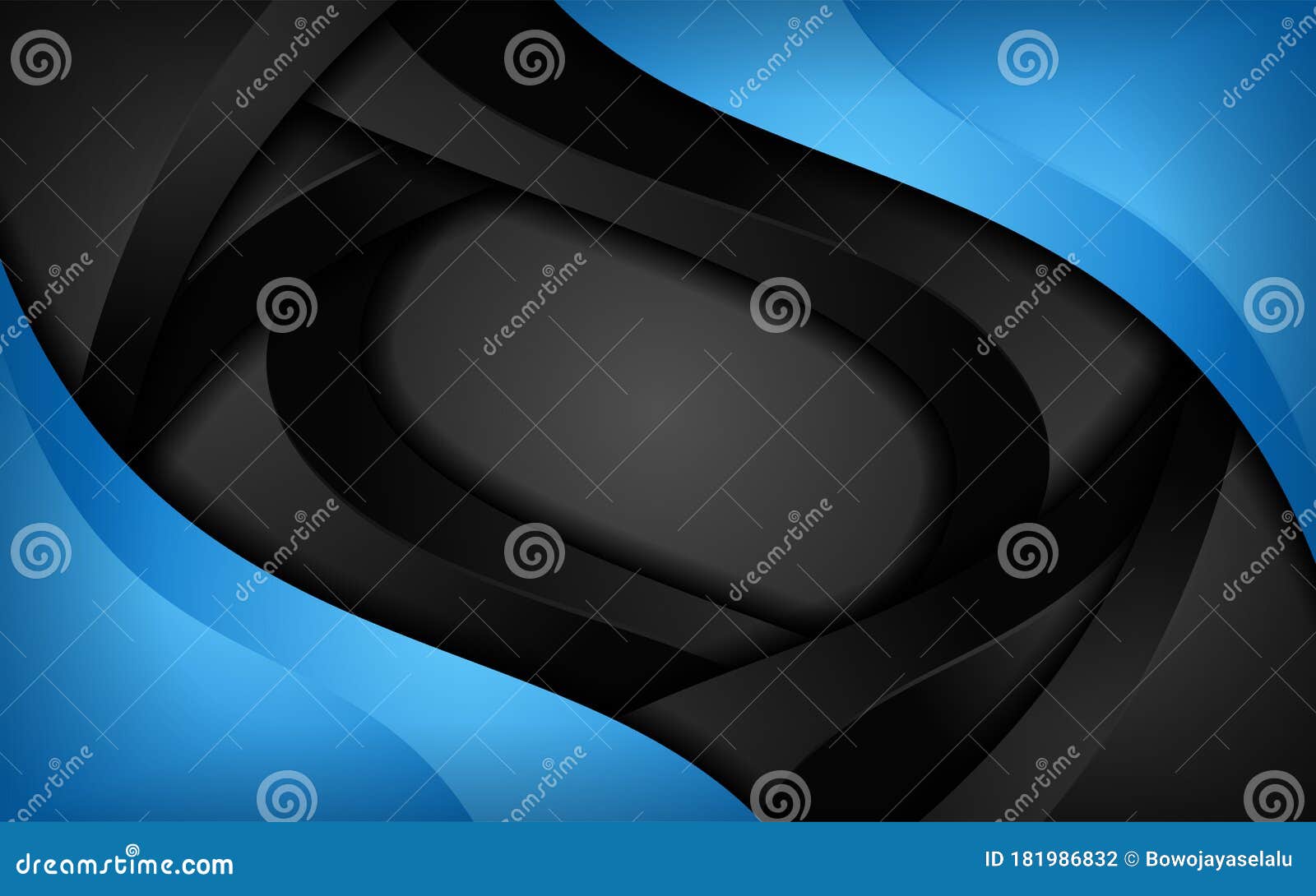 Abstract Dynamic Tribal Blue Modern Background Design Stock Vector ...