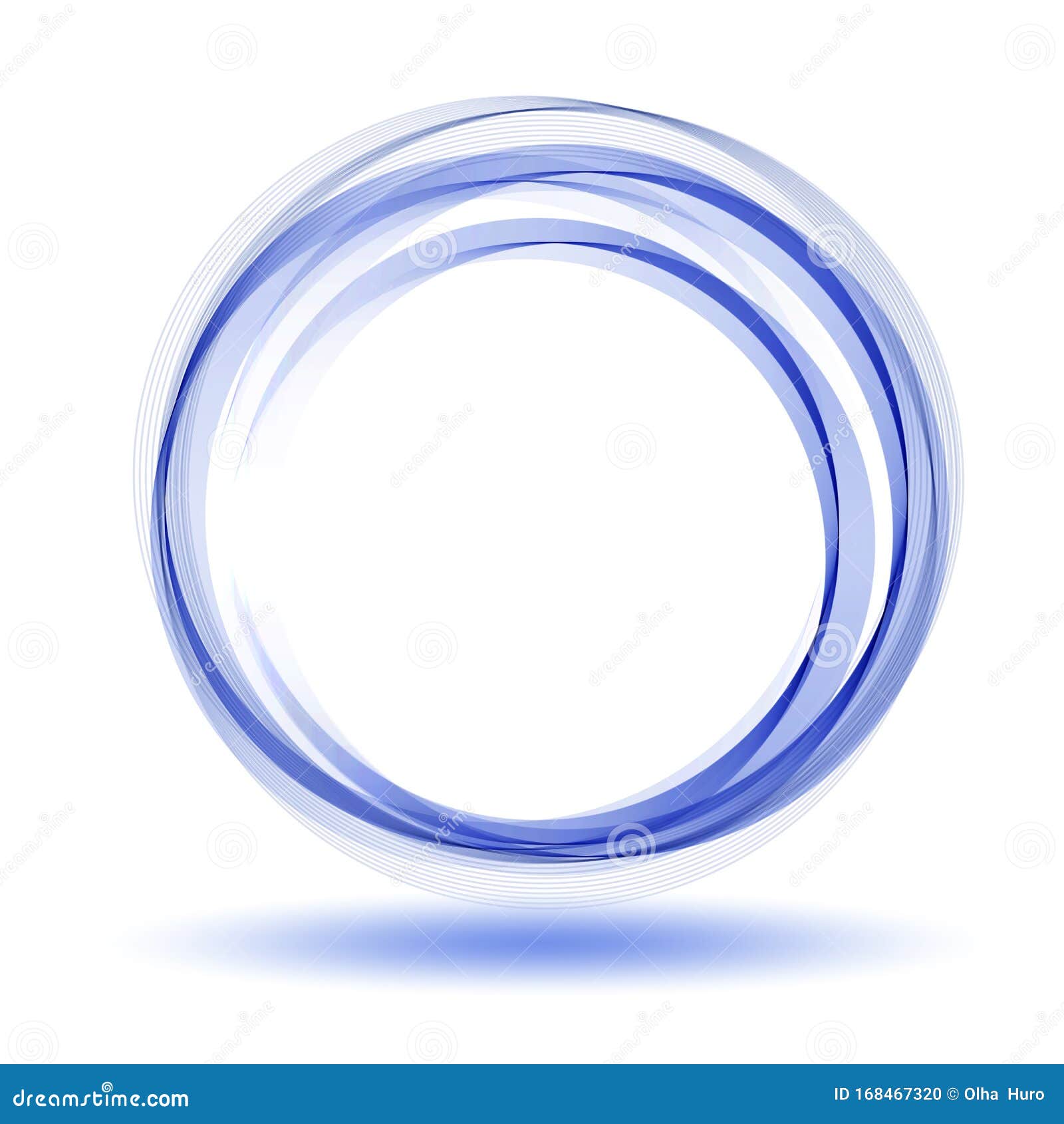 Abstract Dynamic Vortex Circle of Blue Lines. Design Element Stock ...