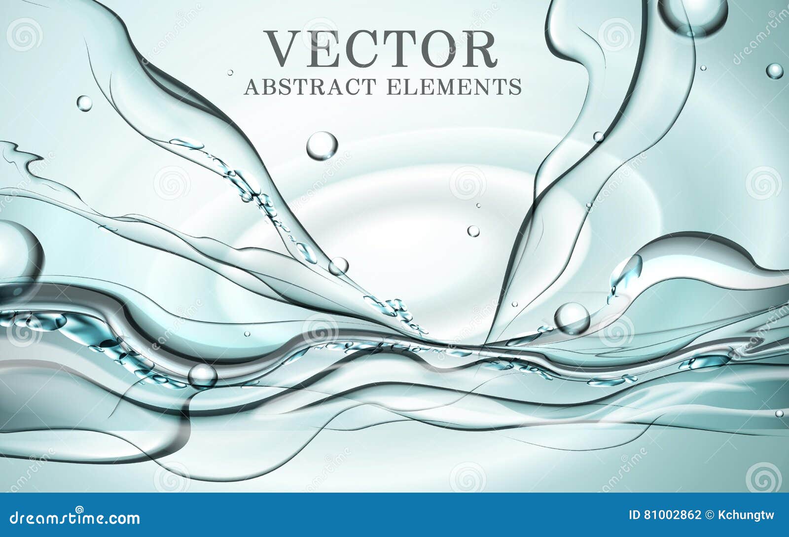 Abstract dynamic water stock vector. Illustration of realistic - 81002862