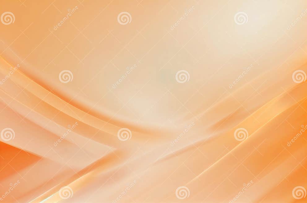 Abstract Dynamic Wave Gradient with Soft Orange Color. Generative AI ...