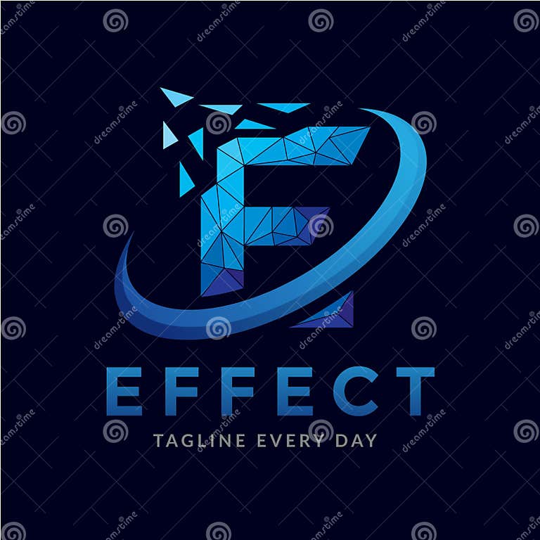 Abstract E Tech Logo Design Stock Illustration - Illustration of tech ...